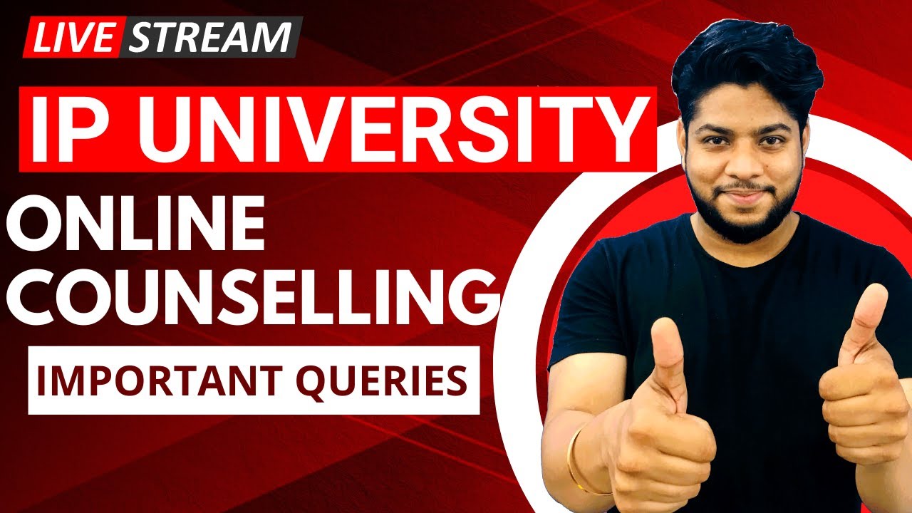 Live 🛑 Ip University Online Counselling 🔥 Youtube