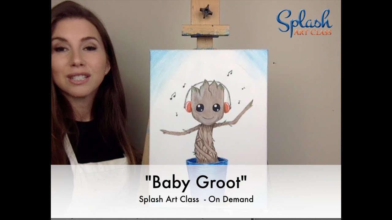 How to paint a "Baby Groot" FULL TUTORIAL - YouTube