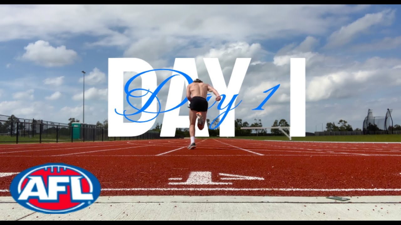 AFL Pre-Season Explosive Sprint Training | Day 1 - YouTube