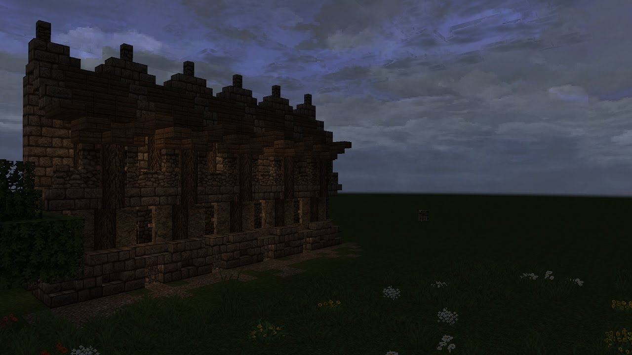 Minecraft Medieval Wall Tutorial - YouTube
