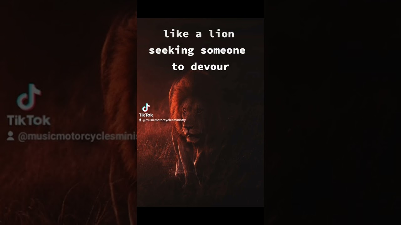 Be watchful,the devil prowls around looking for someone to devour - YouTube