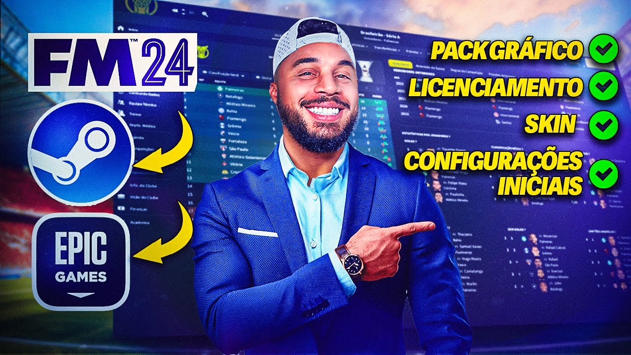 VOCÊ PRECISA FAZER ISSO ANTES DE JOGAR O FM 24! (pack gráficos, data ...