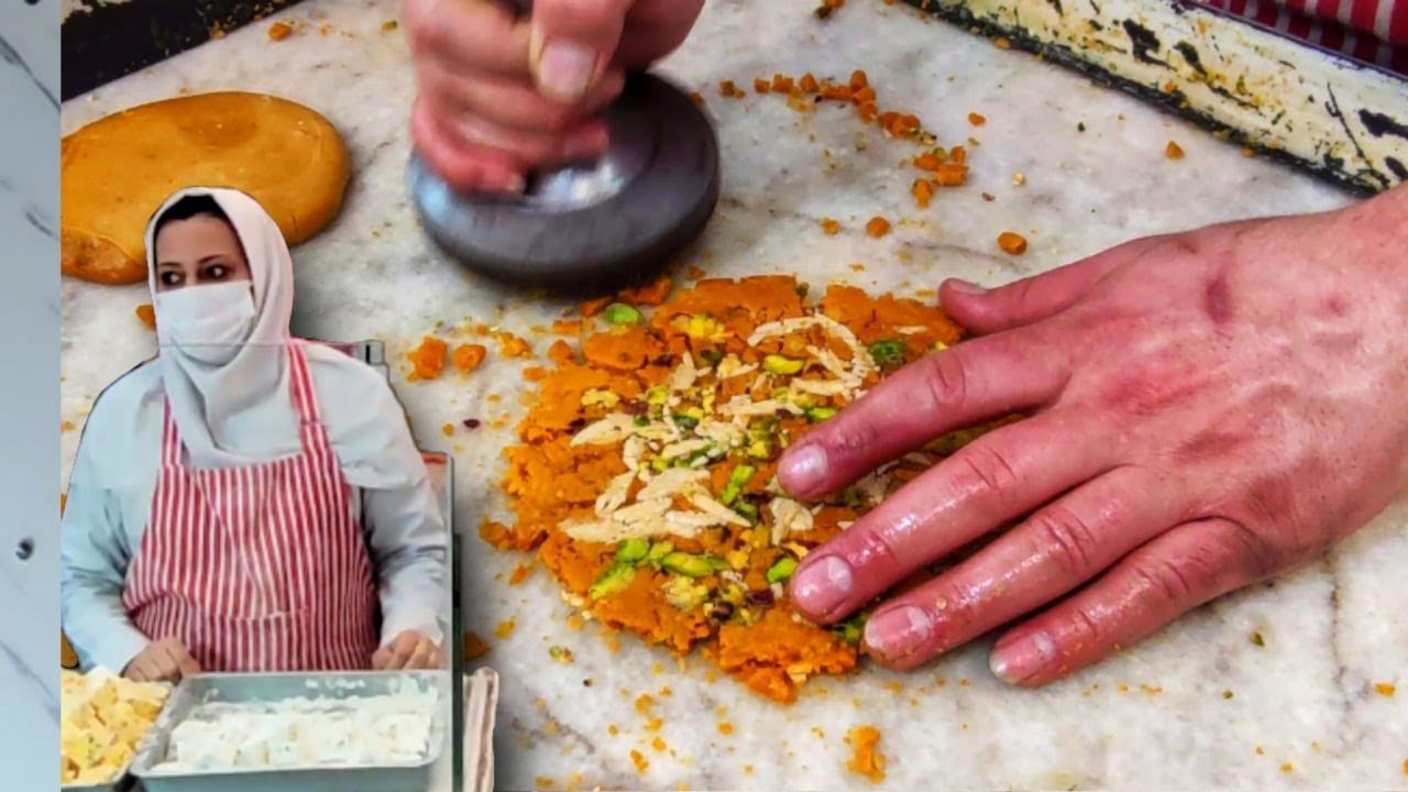 sohan isfahan! made irani sweets with Pistachios sohan isfahan iran ...