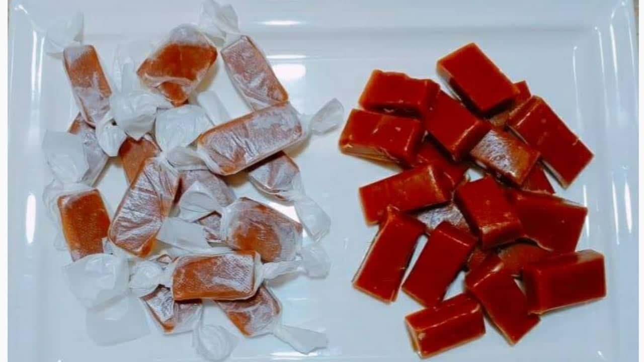 Chewy, Buttery Caramel Candy / Homemade Caramel Toffee by Foodle - YouTube