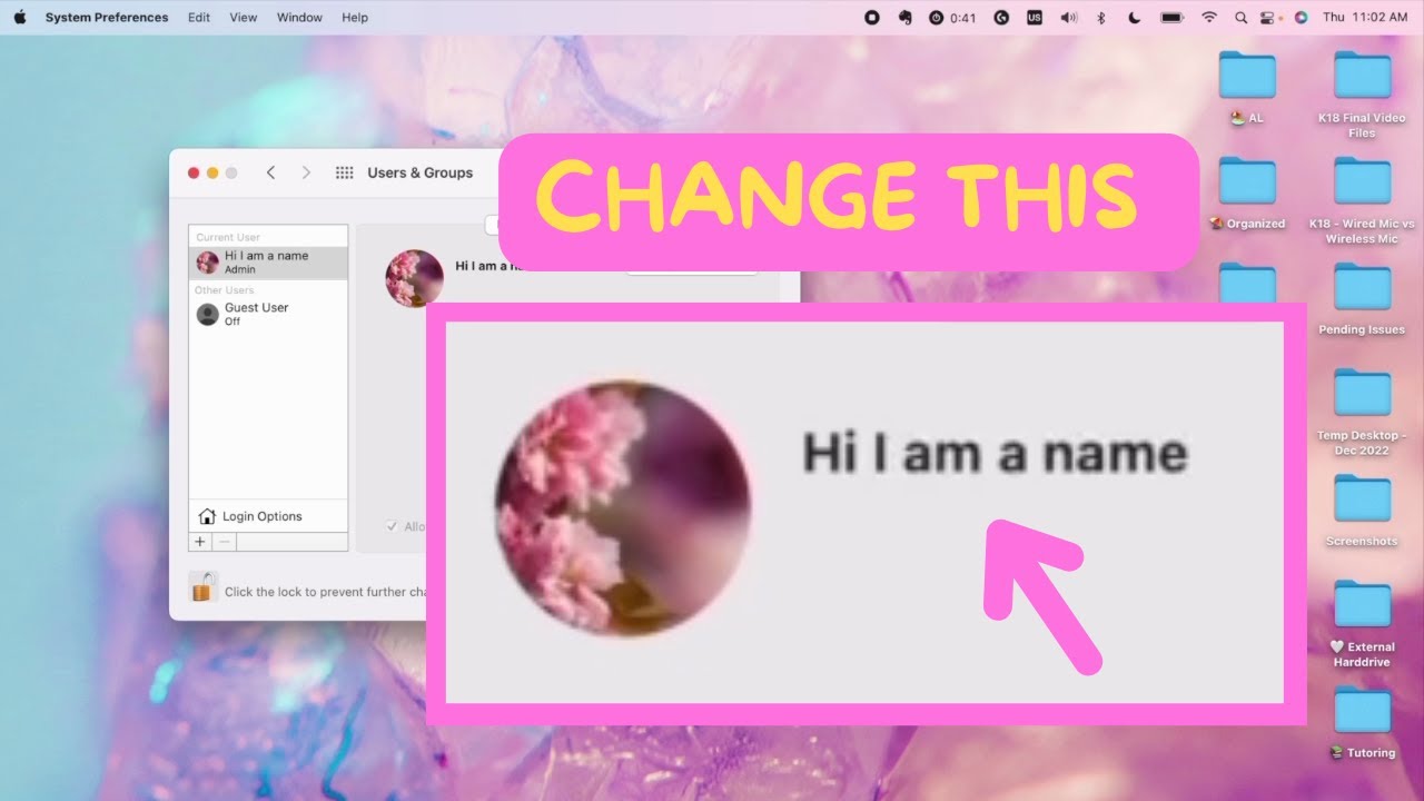 How To Change Your Username On MacBook Apple M1 MacBook Step by Step Tutorial YouTube how-to-change-your-username-on-macbook-apple-m1-macbook-step-by-step-tutorial-youtube