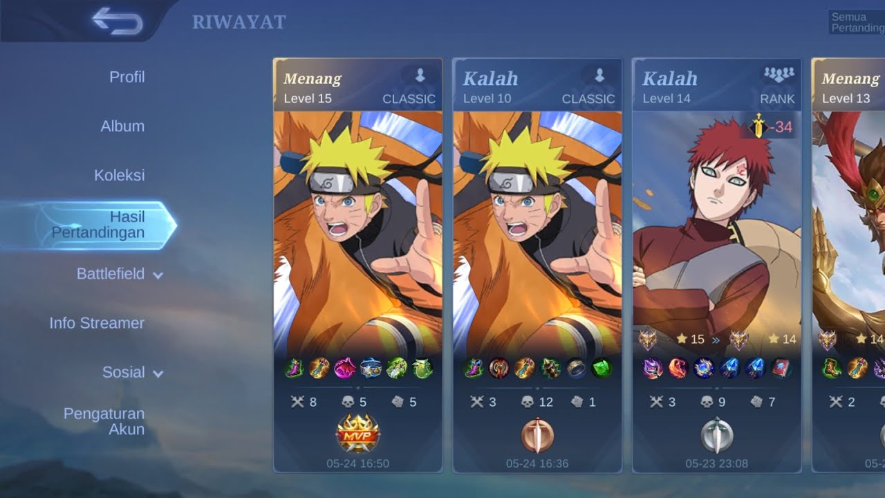 Skin Naruto Lukas mlbb - YouTube