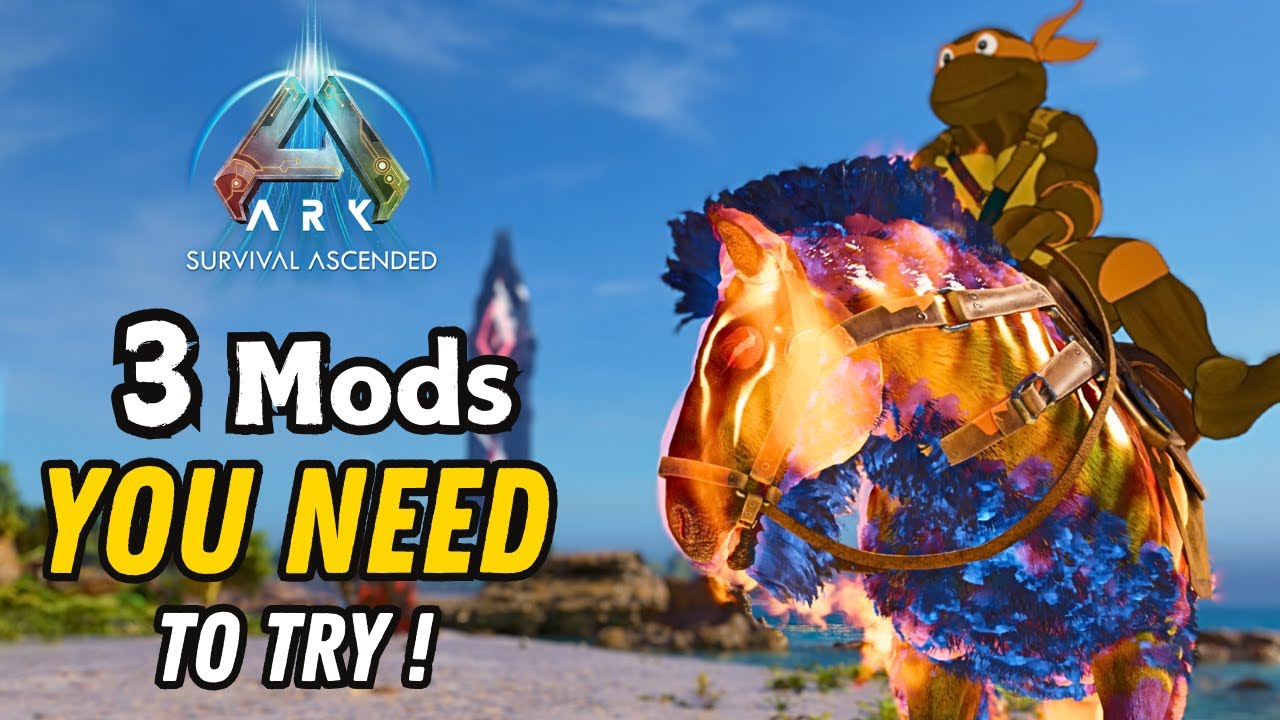 Add NEW Fire Horses With THIS Mod And More !! Ark Mod Spotlights - YouTube