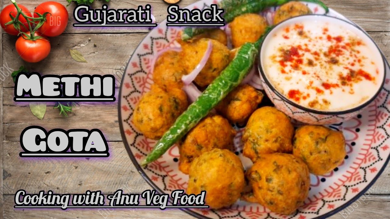 Gujrati Style Methi Gota/ Methi Gota Recipe/ Cooking with Anu Veg Food ...