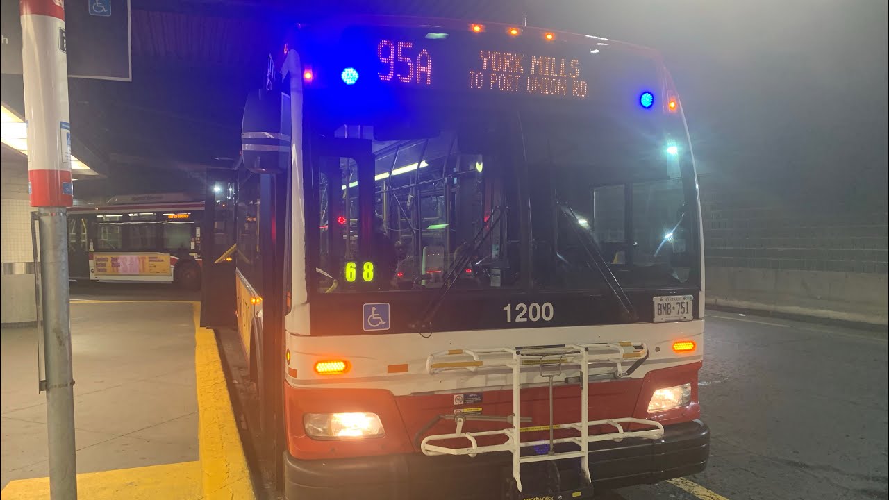 (Short) TTC 1200 departing Jane stn on the 35B - YouTube