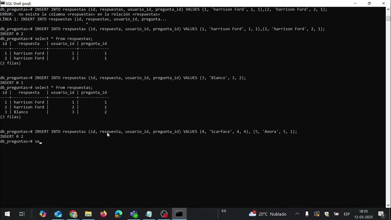 prueba sql desafio - YouTube