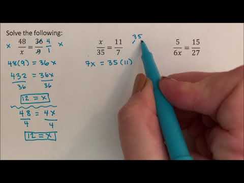 Proportions - Cross Multiplication - YouTube