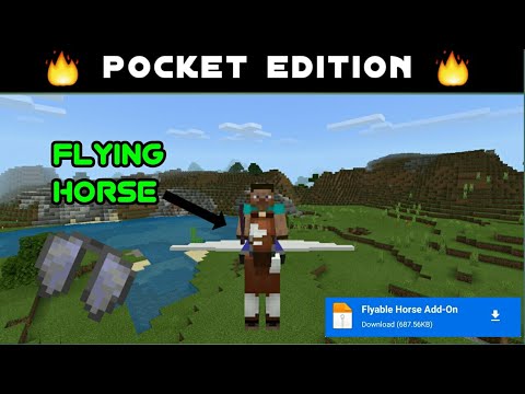 How To get flying horse [ Minecraft PE ][2021]🔥 - YouTube