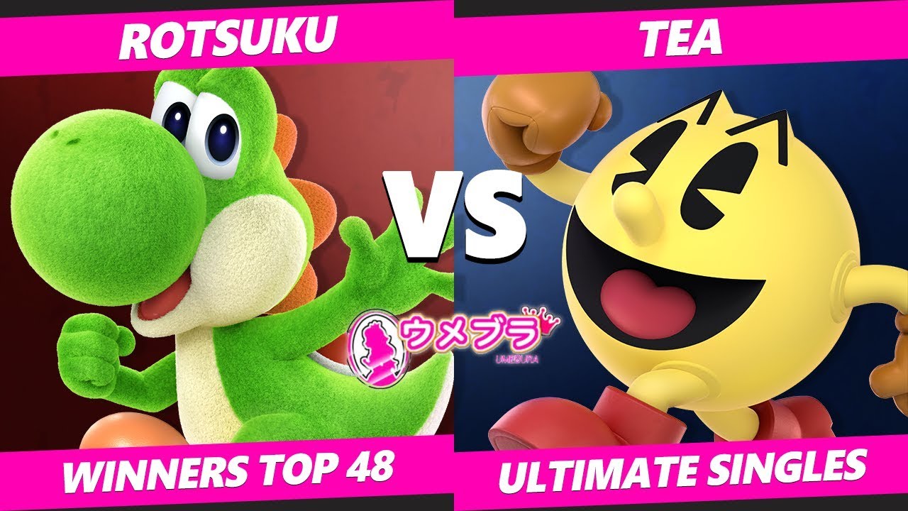 Umebura JM2019 SSBU - Rotsuku (Yoshi) Vs. Tea (Pac-Man) Japan Smash ...