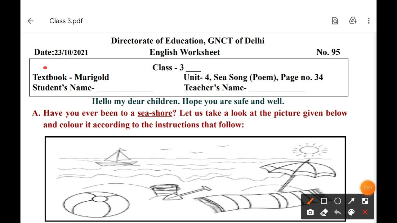 Class 3 English Sea Song Poem 23 10 21 YouTube class-3-english-sea-song-poem-23-10-21-youtube
