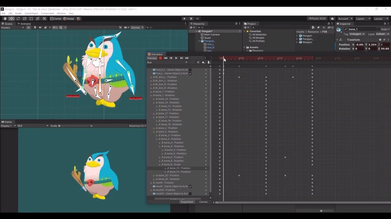 Character concept art & Unity3D 2D IK Rigging, Animation - YouTube