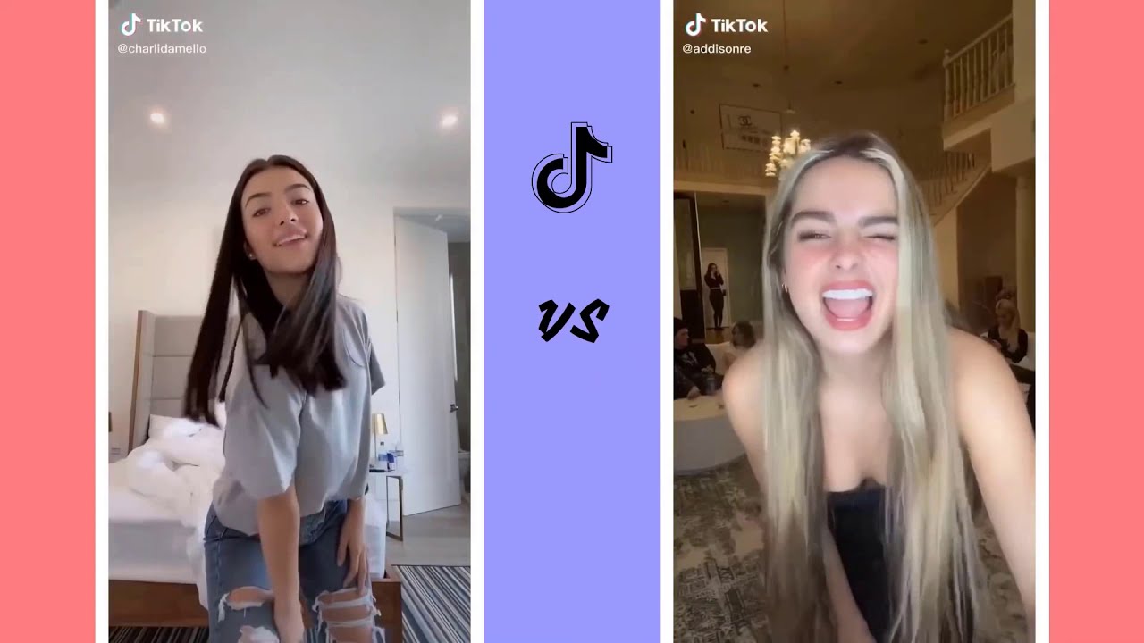 Charli D'amelio VS Addison Rae TikTok Battle | 2020 - YouTube