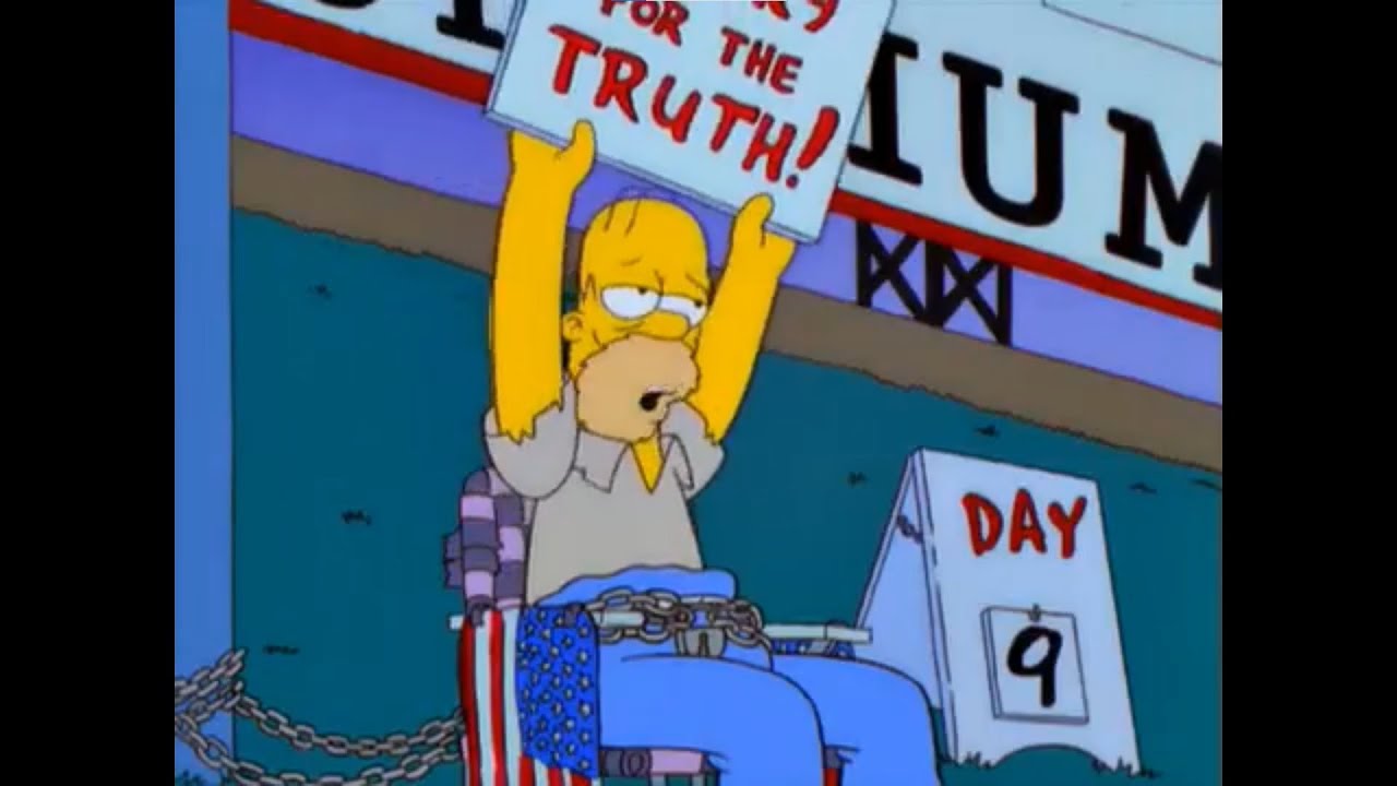 Homer's Hunger Strike - YouTube