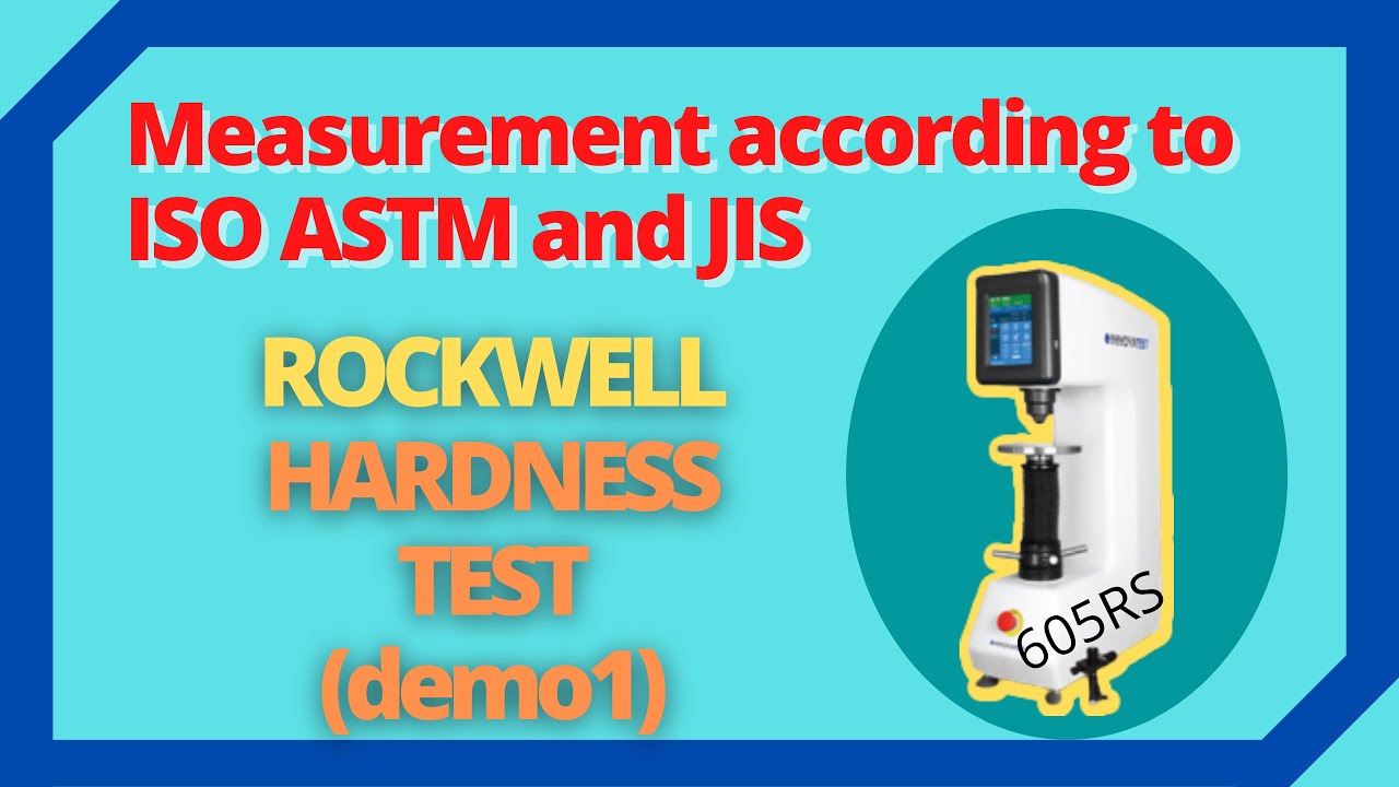 [Hardness] NEW!! INNOVATEST Rockwell Hardness Tester Nexus 605RS - YouTube
