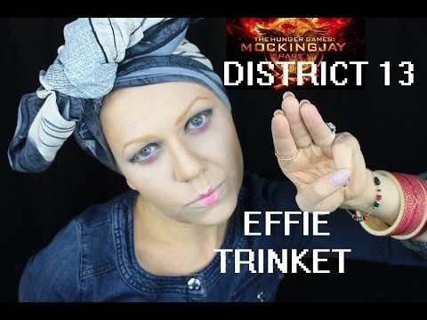 HUNGER GAMES: MOCKINGJAY MAKEUP LOOK ~ EFFIE TRINKET DISTRICT 13 - YouTube