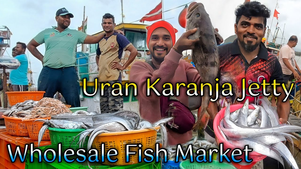 Uran Karanja Jetty #wholesale Fish Market | Mi Panvelkar Vlogs - YouTube