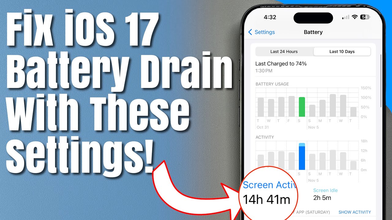 Increase iOS 17 Battery Life With These Simple Steps! | 1 Hour+! - YouTube