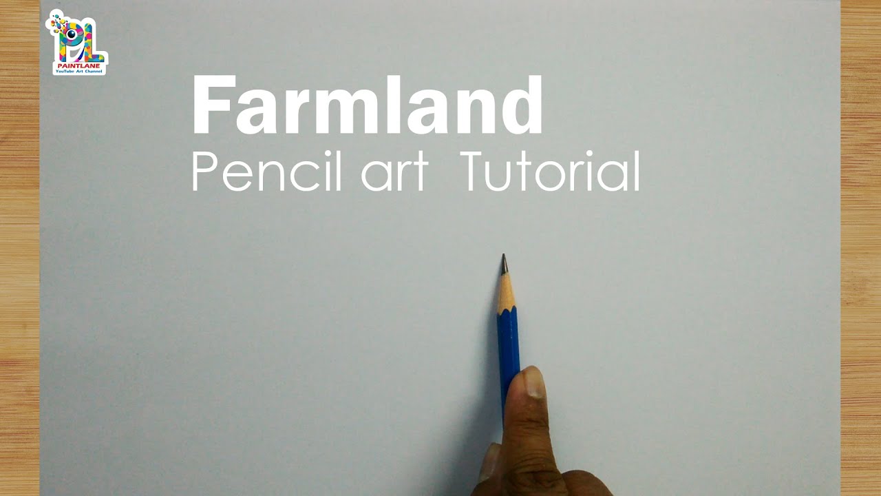 Farmland pencil sketch and shading with pencil || Pencil art tutorial ...