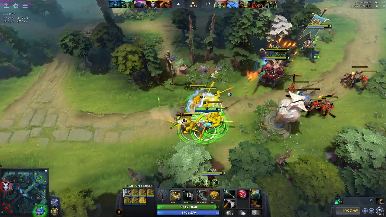 Phantom Lancer #3 | Party Queue (AntiMatter, Magic, Kodo, Chillkroete ...