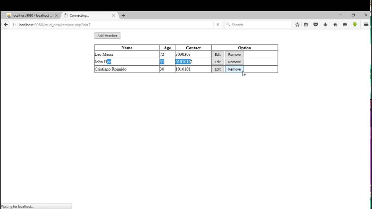 Simple CRUD with Procedural PHP, MYSQLI Part 1 Introduction For Beginners - YouTube