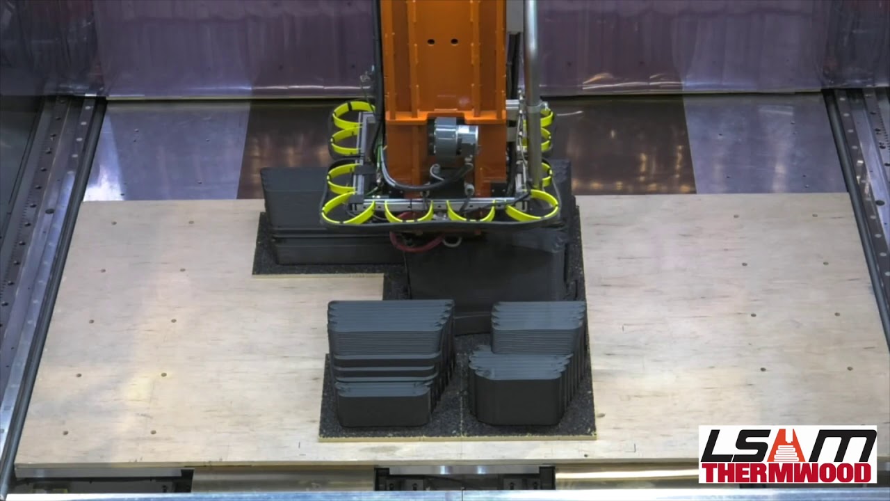 Thermwood LSAM 1020 printing a Multi-Piece Foundry Pattern - YouTube