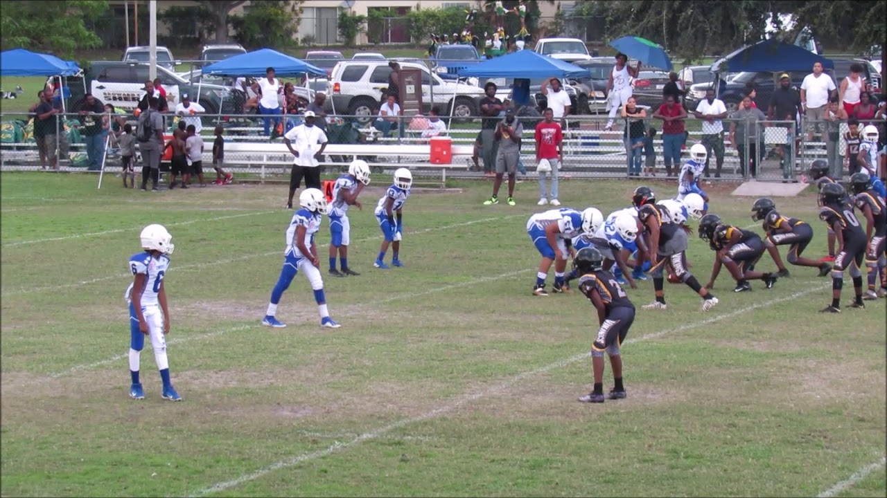 Pompano cowboys vs Lauderdale Lakes vikings 12u - YouTube
