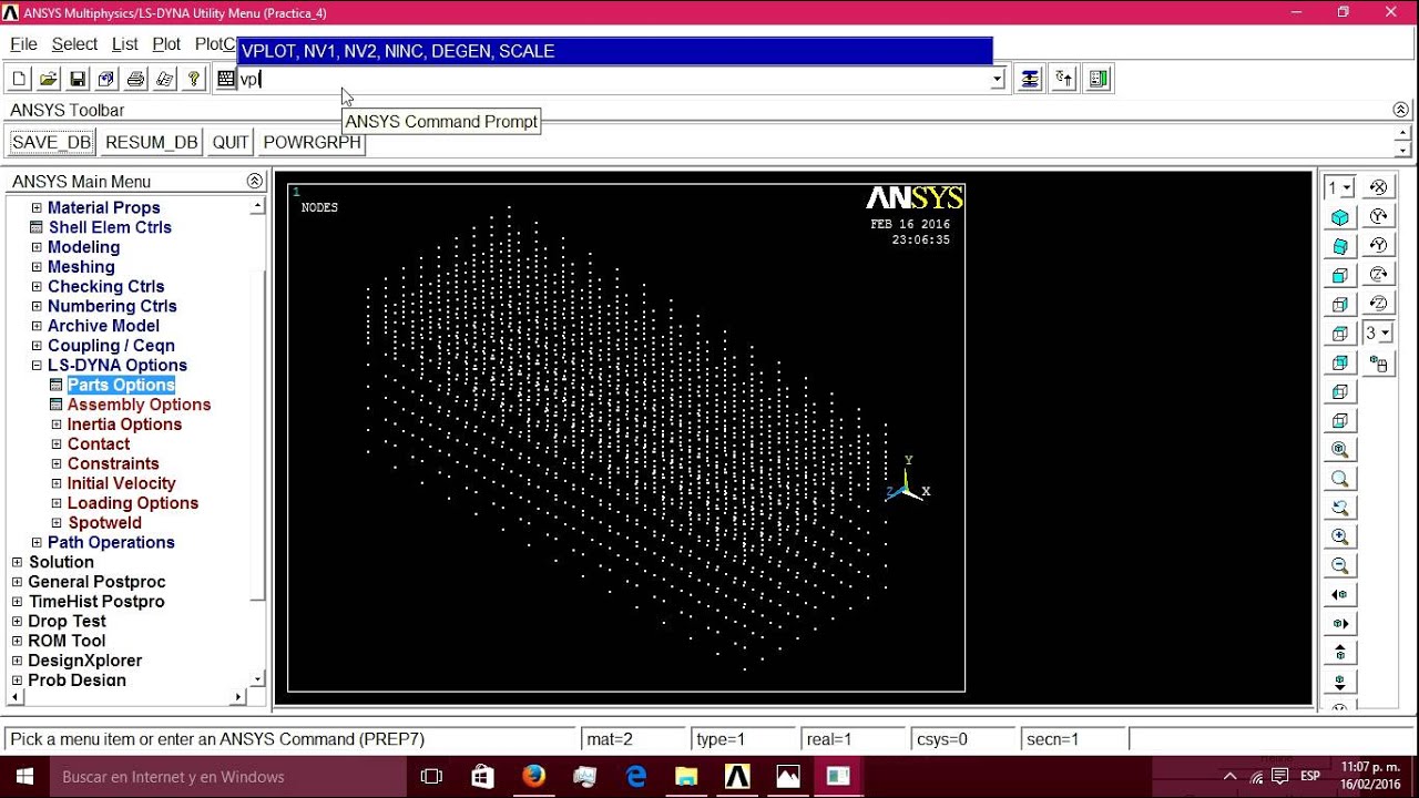 Ansys LS-Dyna Parte 2 - YouTube