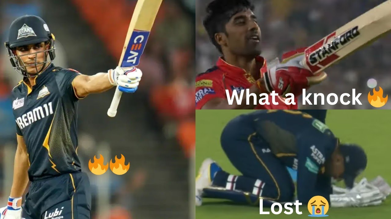 PBKS VS GT MATCH|WHAT A THRILLER🤩|SHASHANK SINGH BATT😍|GT LOST😭|SHUBMAN ...