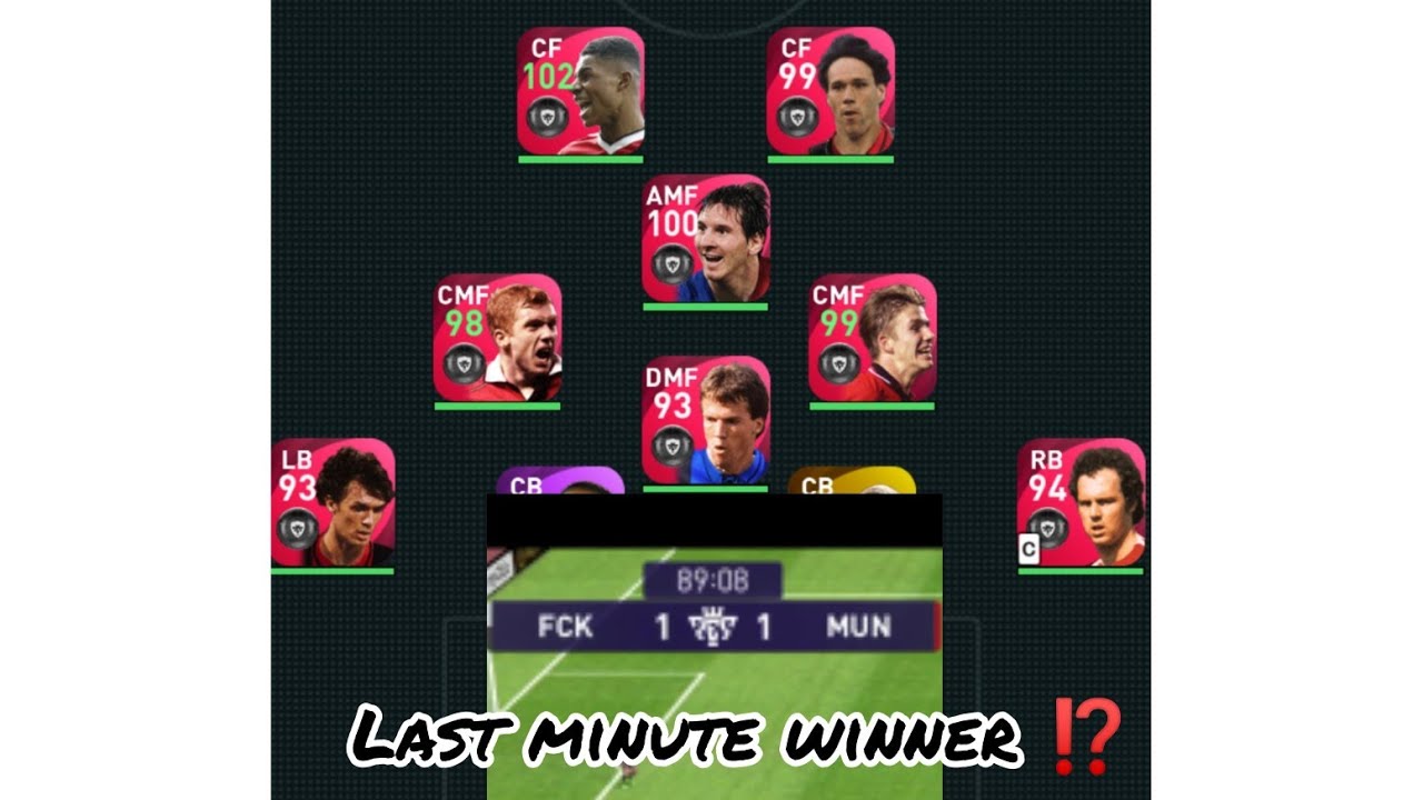 Gameplay vs Iconic Team ...Last minute winner⁉️|Kingz Pes Mobile| - YouTube