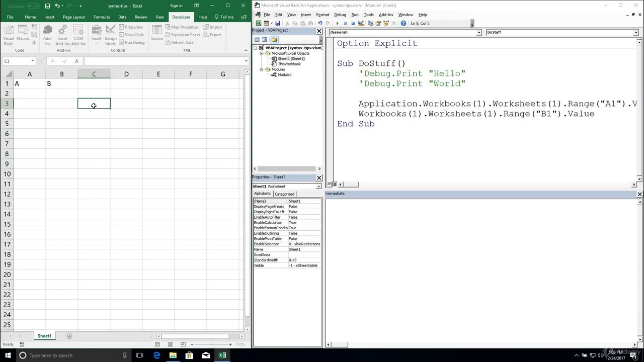Microsoft Visual Basic - Syntax Tips - YouTube
