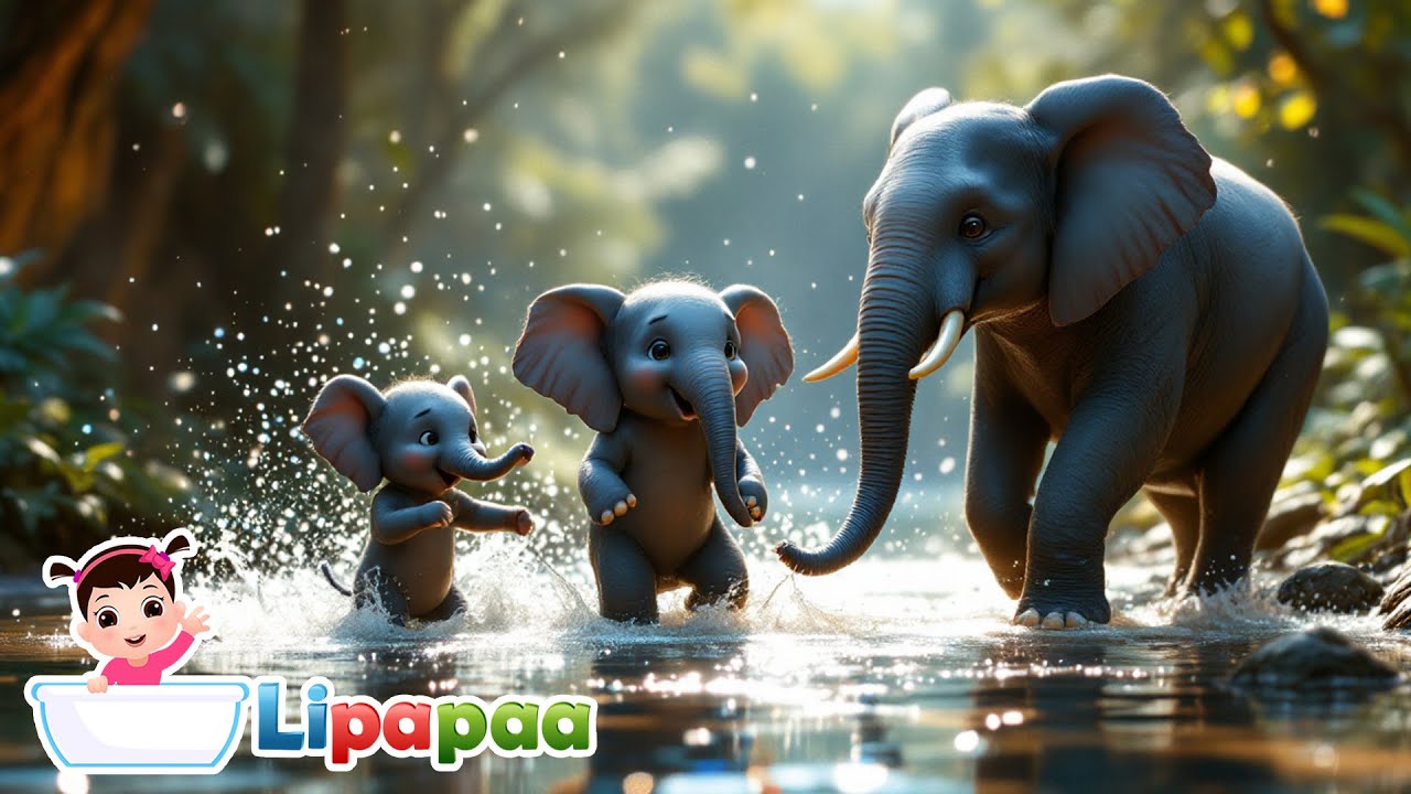 🐘 Elephant Bath Time | Kids Songs & Nursery Rhymes | Sing and Dance ...