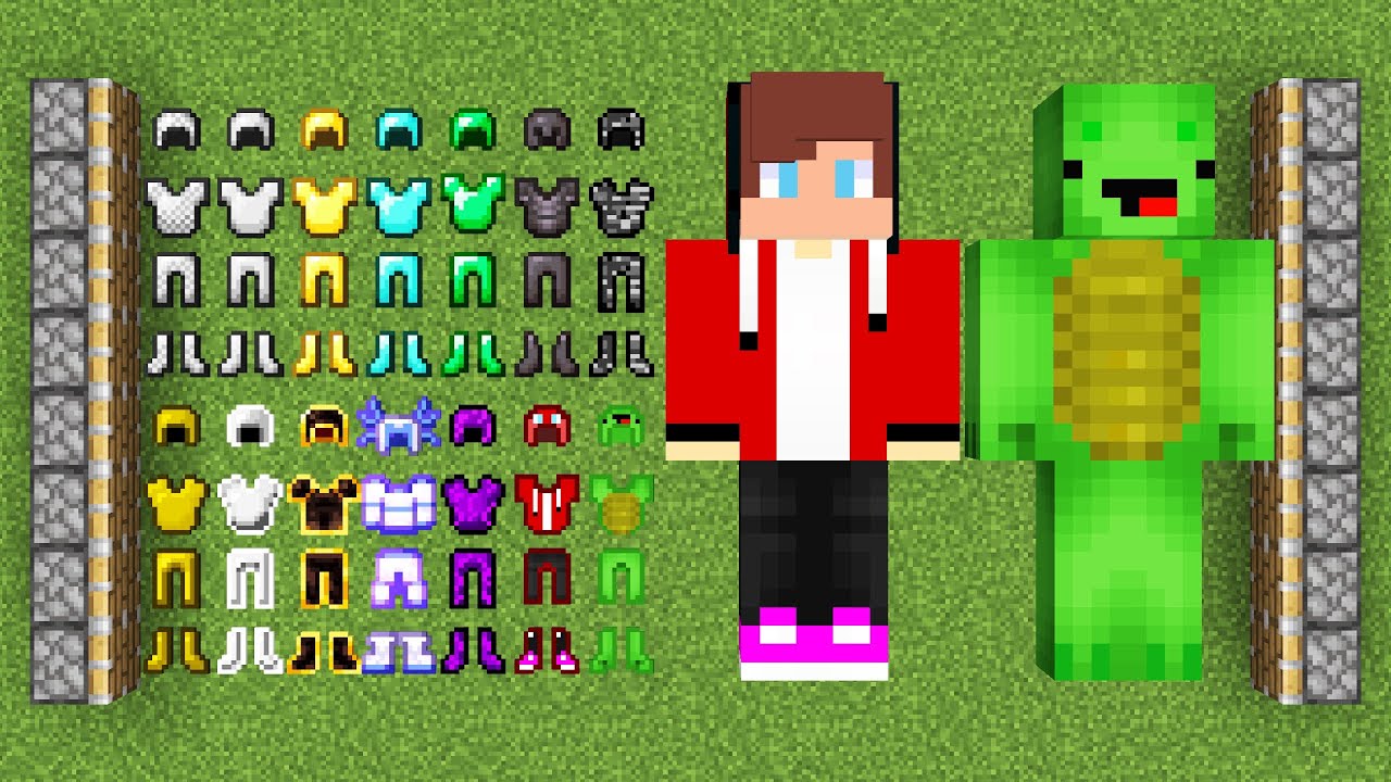 all armor and all maizen jj and mikey mobs combined? - YouTube