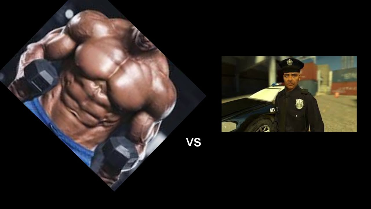 bodybuilder vs police *banned* - YouTube