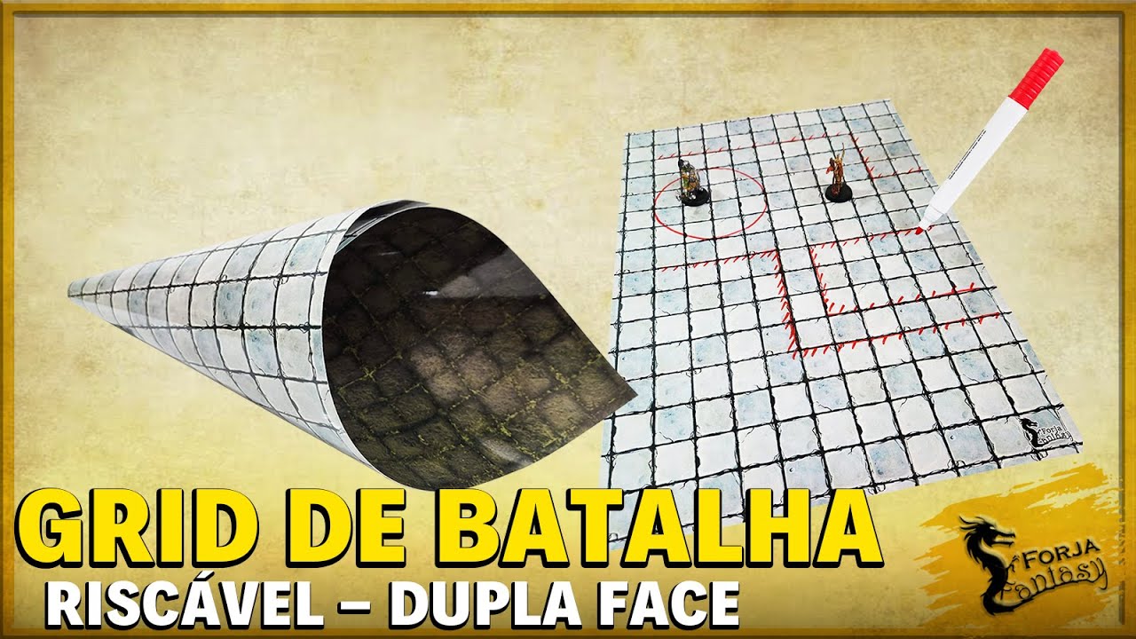Grid de Batalha Riscável Dupla face - RPG - YouTube