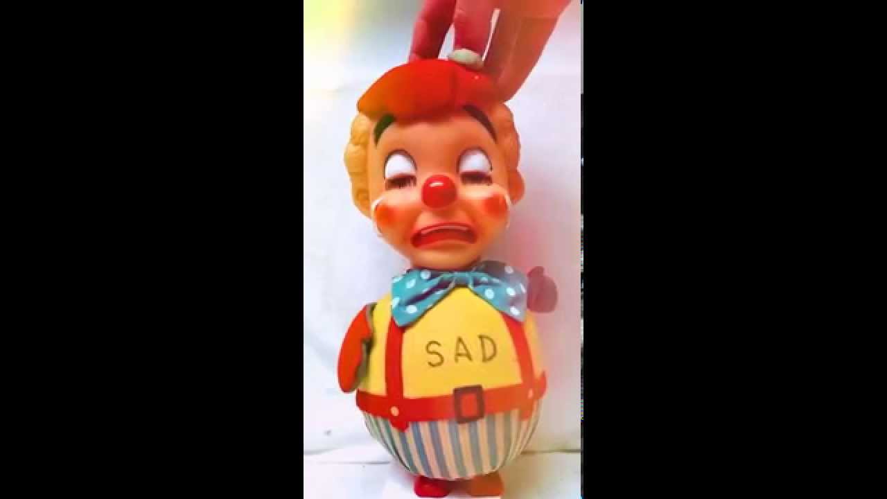 Vintage Happy/Sad Clown Doll - YouTube