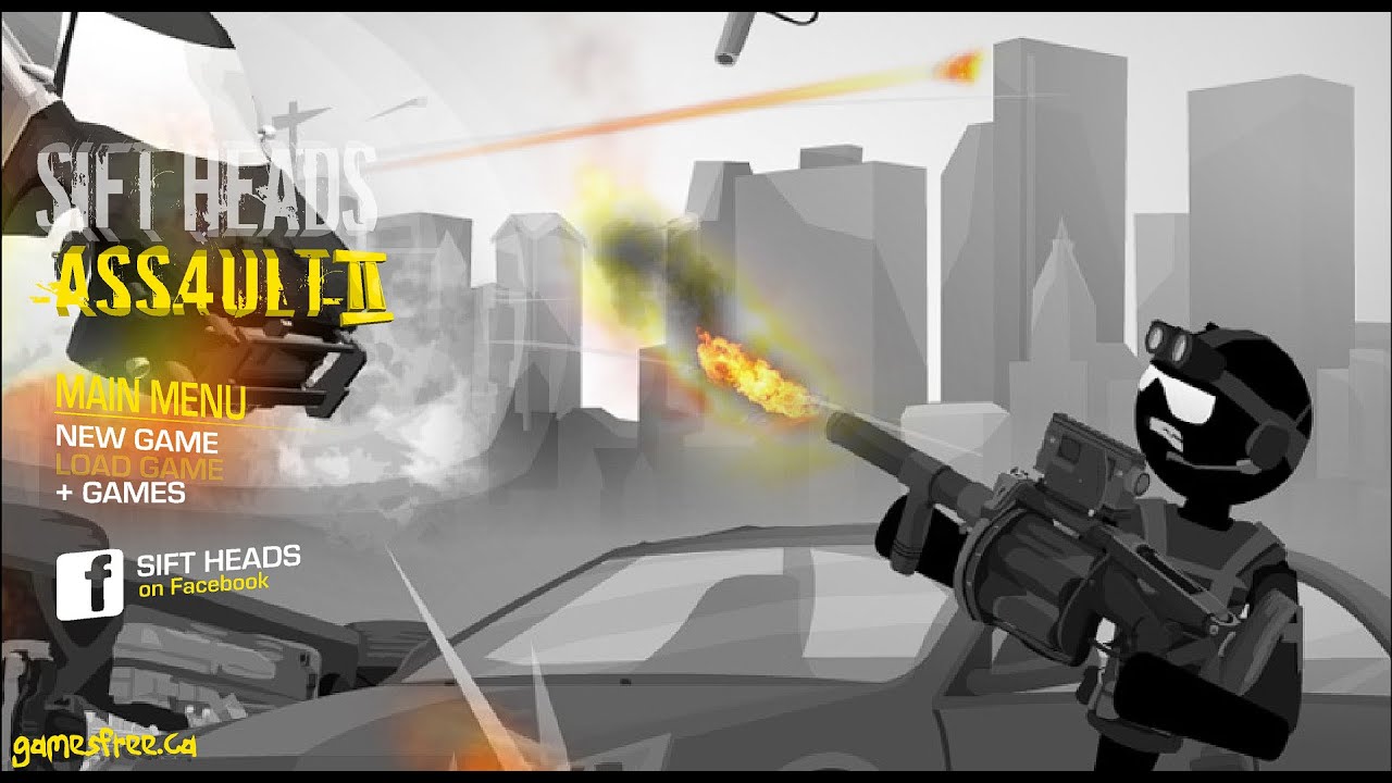 Sift Heads Assault 2 (Flash Game) Full Gameplay - YouTube