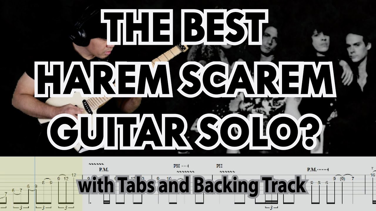 Harem Scarem IF THERE WAS A TIME Guitar Solo with Tabs and Backing ...