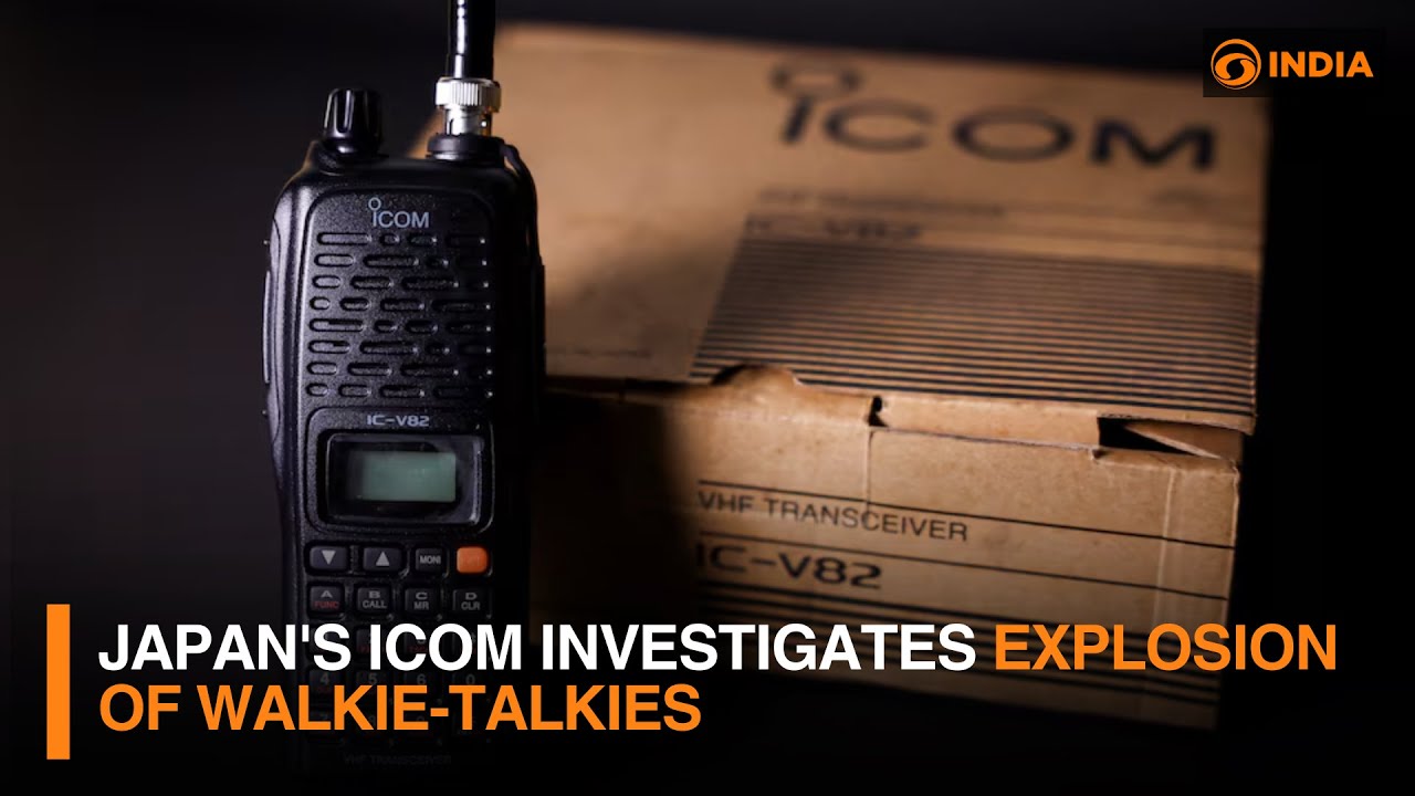 Japan's Icom investigates explosion of walkie-talkies | DD India - YouTube
