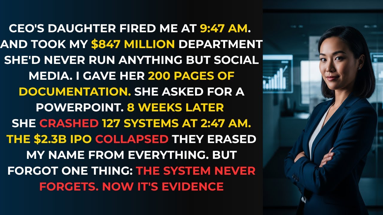 CEO's Daughter Took My Job—Then Crashed Company's $2.3B IPO - YouTube