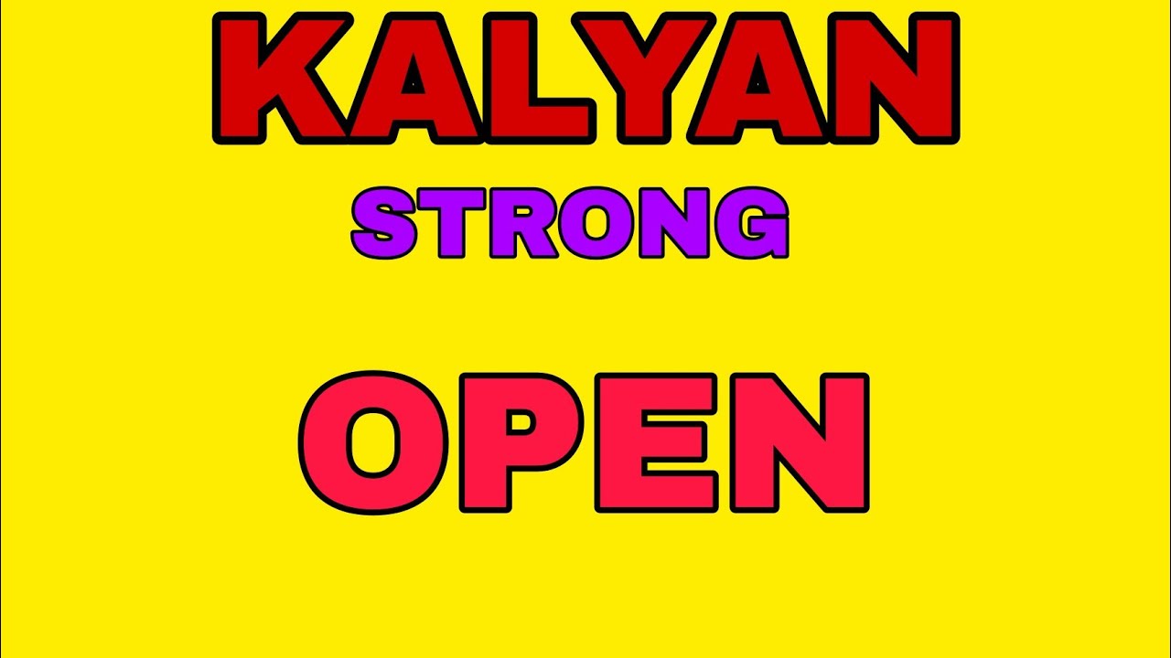 KALYAN SINGLE OPEN TODAY 10-07-2021 - YouTube