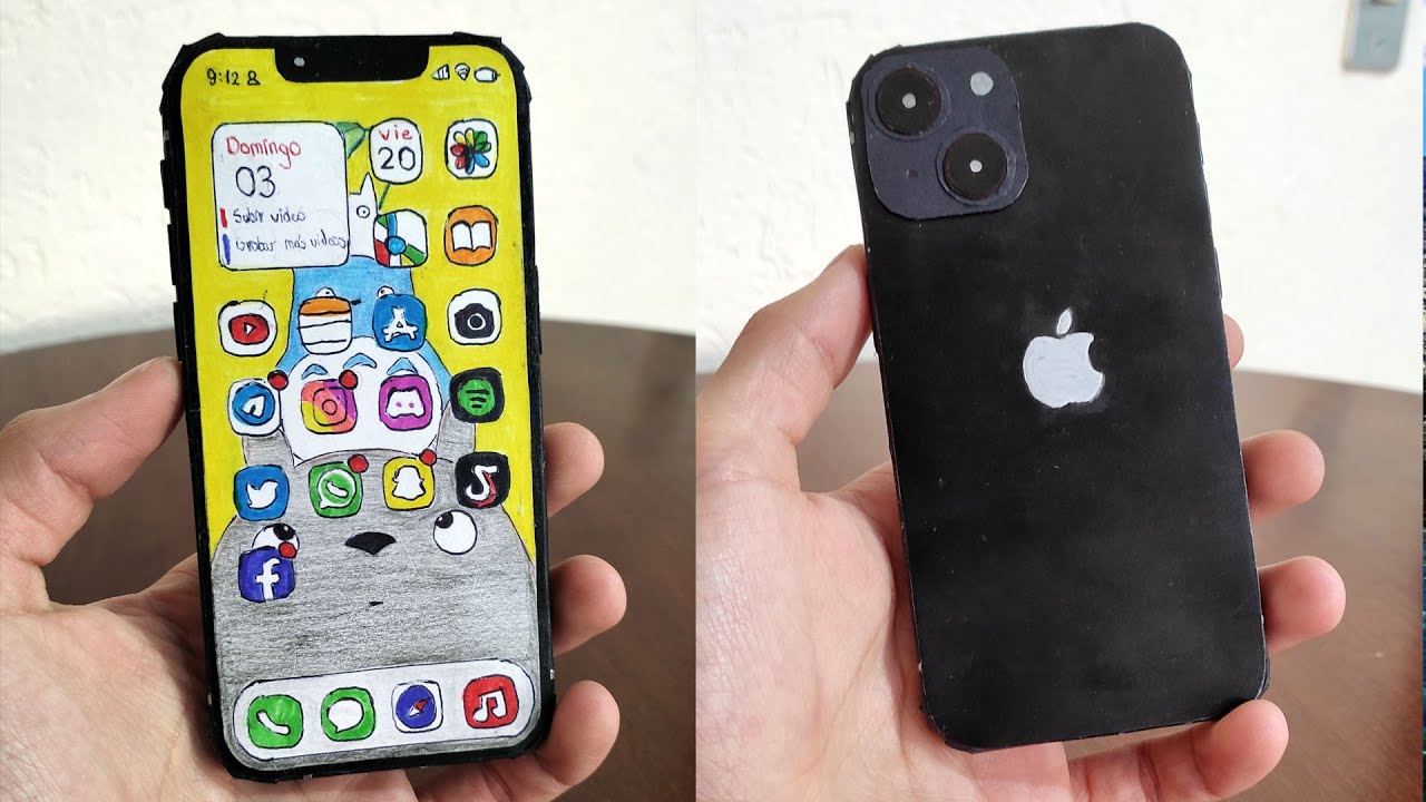 iPhone 13 mini de (PAPEL) --REVIEW-- - YouTube