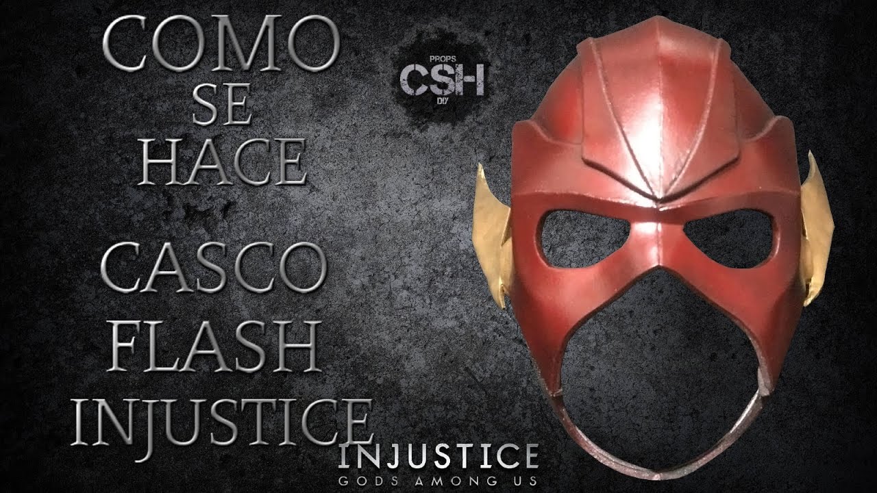 Como Se Hace Casco Flash Injustice de Goma Eva - Injustice Gods Among Us - DC Comics DIY - YouTube
