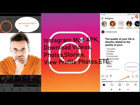 Instagram Mod Apk, Download Videos, Photos,Stories,View Profile Photo,Hide Typing and more.