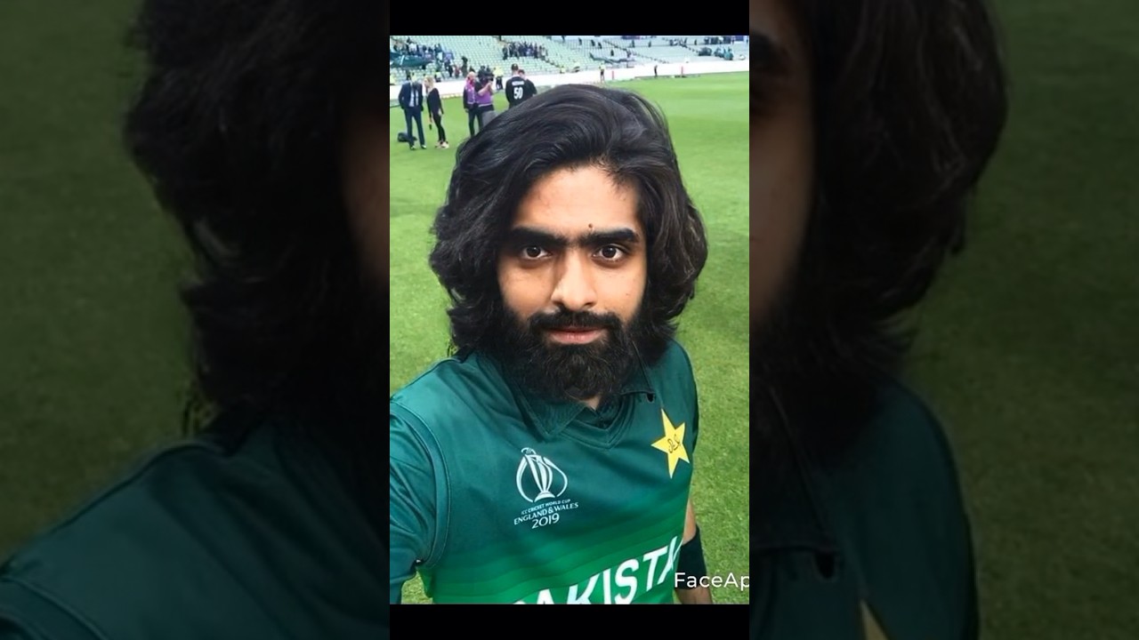 Pakistani cricketers with beard and long hairs #shorts - YouTube