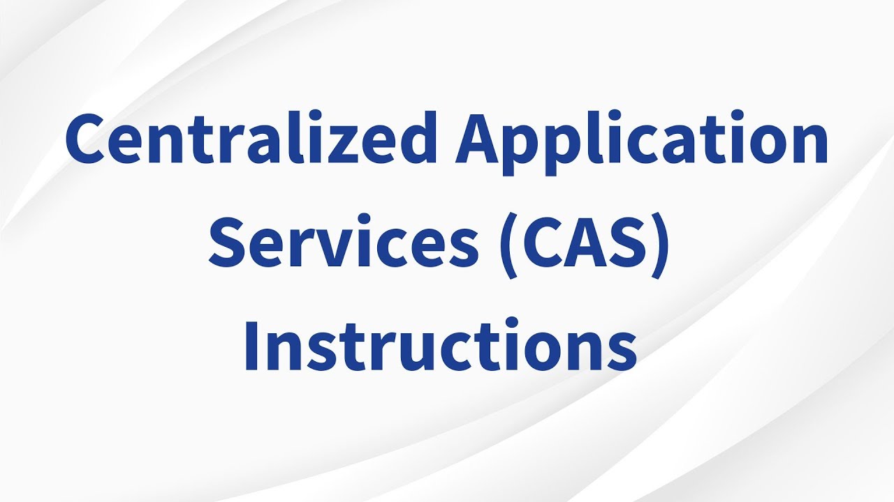 How to Submit Your ECE® Report for CAS Applications - YouTube