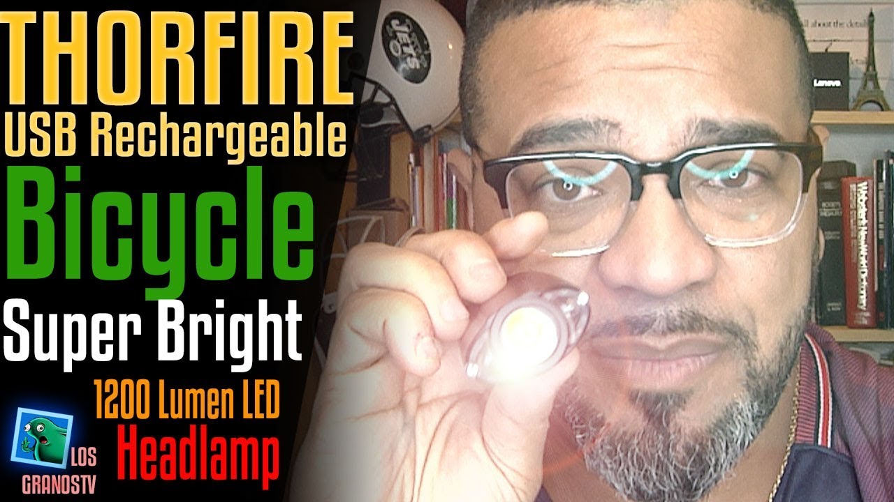 ThorFire USB Rechargeable Bicycle Headlamp 🚴 💡 : LGTV Review - YouTube